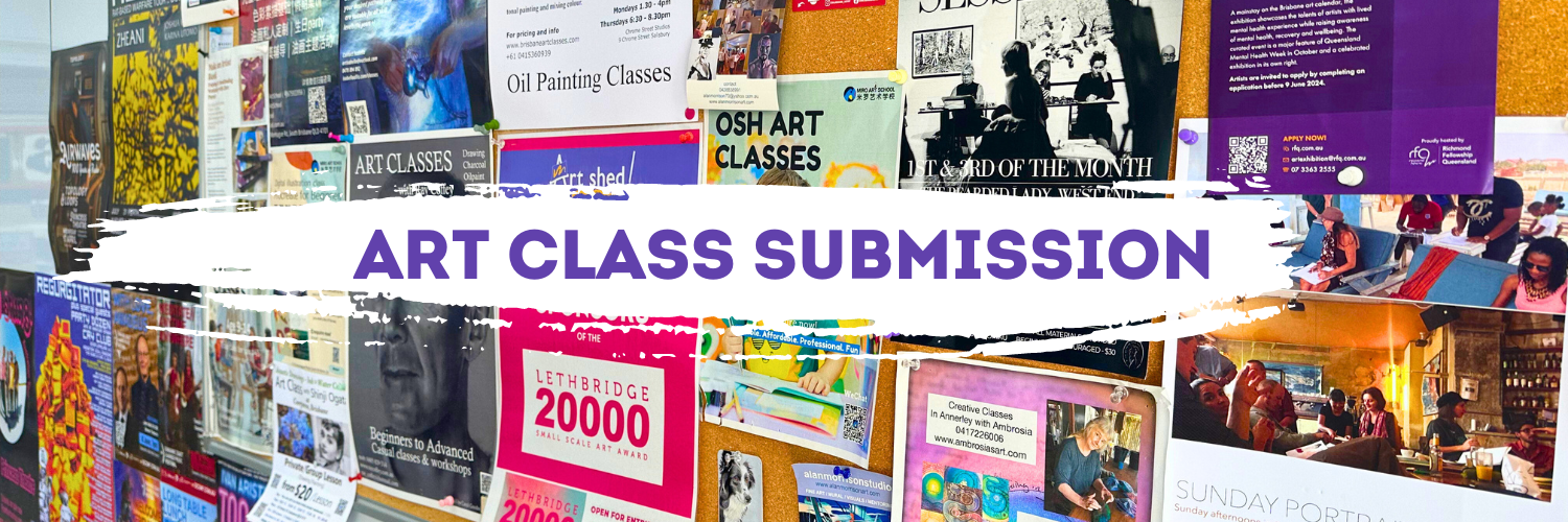 Art Class Advertisement Submission – Art Shed Brisbane