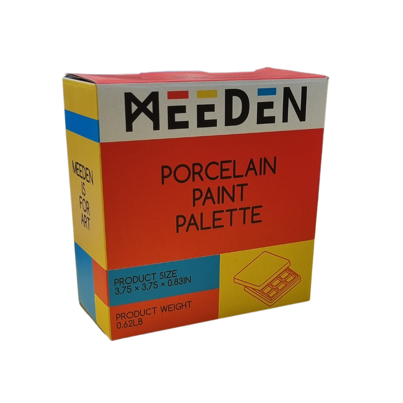 MEEDEN Porcelain Palette 12 Well 9cm Square + Lid – Art Shed Brisbane