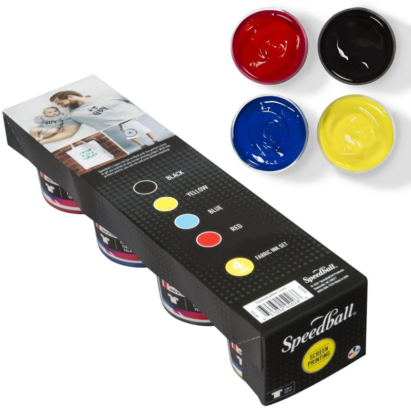 Speedball Fabric Screen Printing Ink Set with 4 Colours – Art Shed Brisbane
