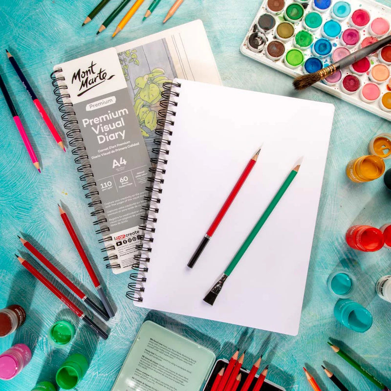 Mont Marte Premium Visual Diary 110gsm 60 sheets – Art Shed Brisbane