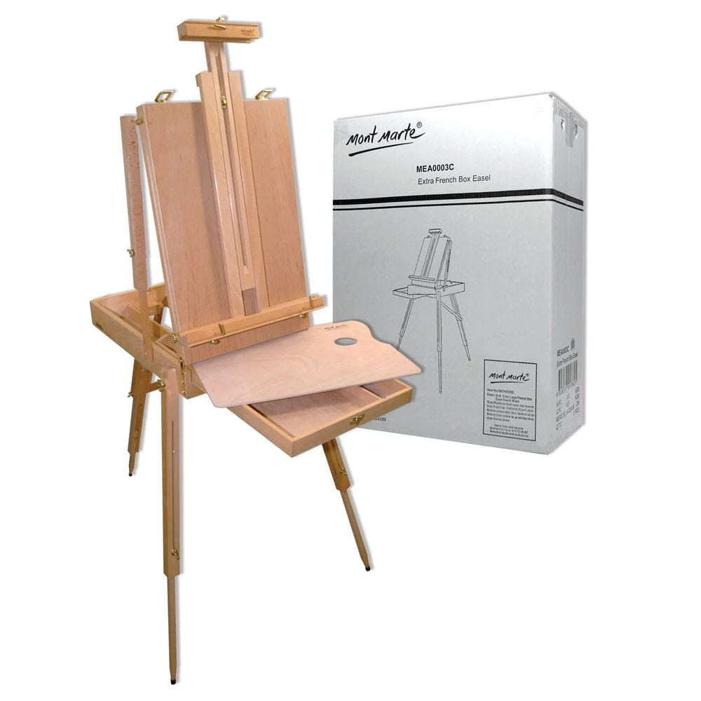 Mont Marte French Box Easel Extra Large Beech – Art Shed Brisbane